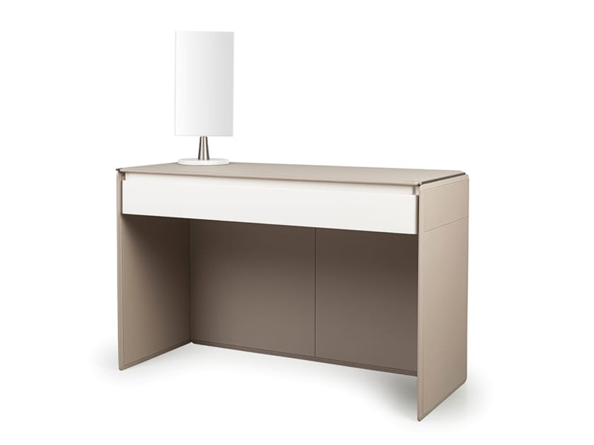 ZERO Leather dressing table By Turri | design Andrea Bonini