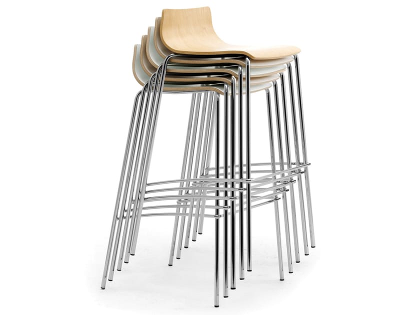 MY STOOL | Laminate stool My Stool Collection By Leyform