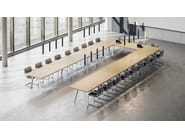 1500 Wooden conference table By Thonet | design Wolfgang C.R. Mezger
