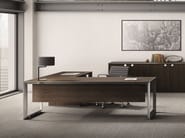45/90 | Aluminium and wood office desk By IFT design Roberto Garbugli