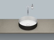 Lavabo soprapiano in acciaio vetrificato AB.KE400 - Alape