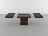 Height-adjustable extending wooden table AGIO By Piemy