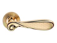 AISHA Brass door knob on back plate By LINEA CALI'