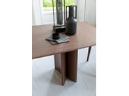 TWENTY Rectangular table in canaletta walnut By Porada | design Buratti ...