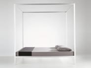 Aluminium double bed ALUMINIUM BED | Canopy bed By MDF Italia design ...