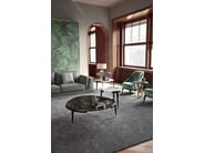 Round marble coffee table with wooden legs AMOS By OPERA CONTEMPORARY ...