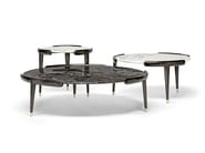 Round marble coffee table with wooden legs AMOS By OPERA CONTEMPORARY ...