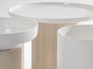 APU Low round wooden coffee table By ZEITRAUM | design Hanna Ehlers