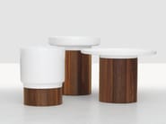 APU Low round wooden coffee table By ZEITRAUM | design Hanna Ehlers