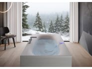 Rectangular acrylic bathtub ARGA® 180 By Jacuzzi® design Whynot Design