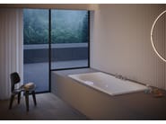 Rectangular acrylic bathtub ARGA® 180 By Jacuzzi® design Whynot Design