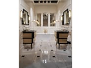 Porcelain stoneware flooring with marble effect ATELIER 18 By Devon&Devon