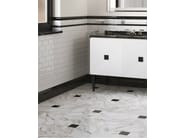 Porcelain stoneware flooring with marble effect ATELIER 18 By Devon&Devon