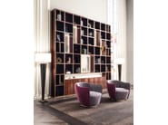 Open custom wooden bookcase ATHENA By Capital Collection