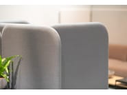 High-back fabric lobby chair AUGUST NOOK By SOFTREND