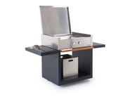 Stainless steel barbecue BARBY By Unopiù design Alessandro Andreucci ...