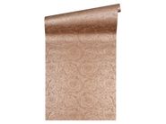 Nonwoven wallpaper with metallic effect with floral pattern BAROCCO ...