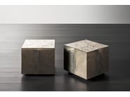 BELT | Square coffee table Square brass coffee table By Meridiani