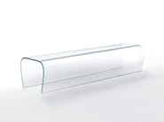 BENT GLASS BENCH Crystal bench By Glas Italia