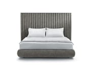 Fabric double bed with high headboard BIARRITZ | BIARRITZ SLIM By Mood by Flexform design Samuel ...
