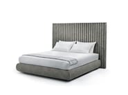 Fabric double bed with high headboard BIARRITZ | BIARRITZ SLIM By Mood by Flexform design Samuel ...