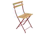 BISTRO | Steel and wood chair By Fermob