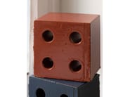 BLOC GLOSSY RED Terracotta element for partition wall By Mutina ...