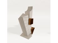 Sculptured totem container BOOM By ARKOF LABODESIGN design Fabrizio ...