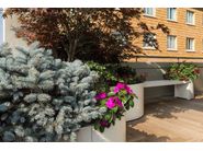 Stainless steel garden bench BRIDGE By BLOSS