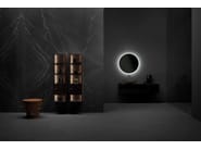 BUTLER Bathroom wardrobe in aluminum, glass and wood By FALPER | design ...