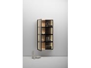 BUTLER Bathroom wardrobe in aluminum, glass and wood By FALPER | design ...