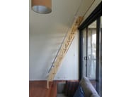 Bcompact Bamboo Hybrid Ladder Bamboo retractable ladder By Bcompact