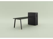 TAKE-OFF EVO / COUNTRY Workstation desk with shelves By Bralco