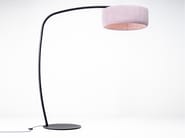 BuzziJet Standing LED acoustic office recycled PET arc lamp By BuzziSpace