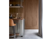 ITALIA + MODUS SYSTEM Stainless steel and wood kitchen with island By ...