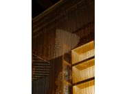 CEILING CONCENTRIC SQUARE Aluminium chain curtain By Kriskadecor