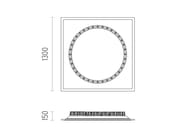 Linear lighting profile for LED modules CIRCLE OF LIGHT By Flos