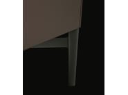 CODE Low wooden TV cabinet with drawers By Poliform