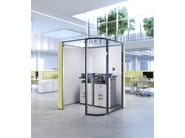Acoustic fabric office booth COLLABORATIVE ROOM Collaborative Room Collection By ESTEL GROUP ...