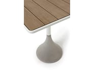 CONCRETO Square garden table By Ethimo | design Luca Nichetto