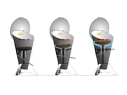 Powder coated steel barbecue CONE By höfats