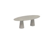 CONIX Oval Ductal® garden table By Royal Botania | design Kris Van Puyvelde