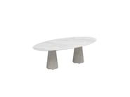 CONIX Oval Ductal® garden table By Royal Botania | design Kris Van Puyvelde