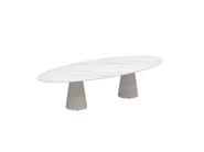 CONIX Oval Ductal® garden table By Royal Botania | design Kris Van Puyvelde