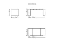 Writing desk with drawers CONWAY By Mood by Flexform design Roberto ...