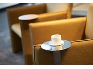 NOTO Fabric easy chair with castors By COR | design Pauline Deltour