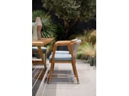 CRONO Iroko garden small armchair By Flexform | design Antonio Citterio
