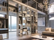 DAY SYSTEM 01 Libreria a giorno divisoria in legno By Composit