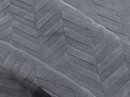 DIAGONAL GREY Rectangular handmade wool rug By Edition Bougainville