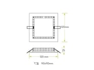 DOWNLIGHT | Square spotlight Ecoluxion Collection By Coenergia